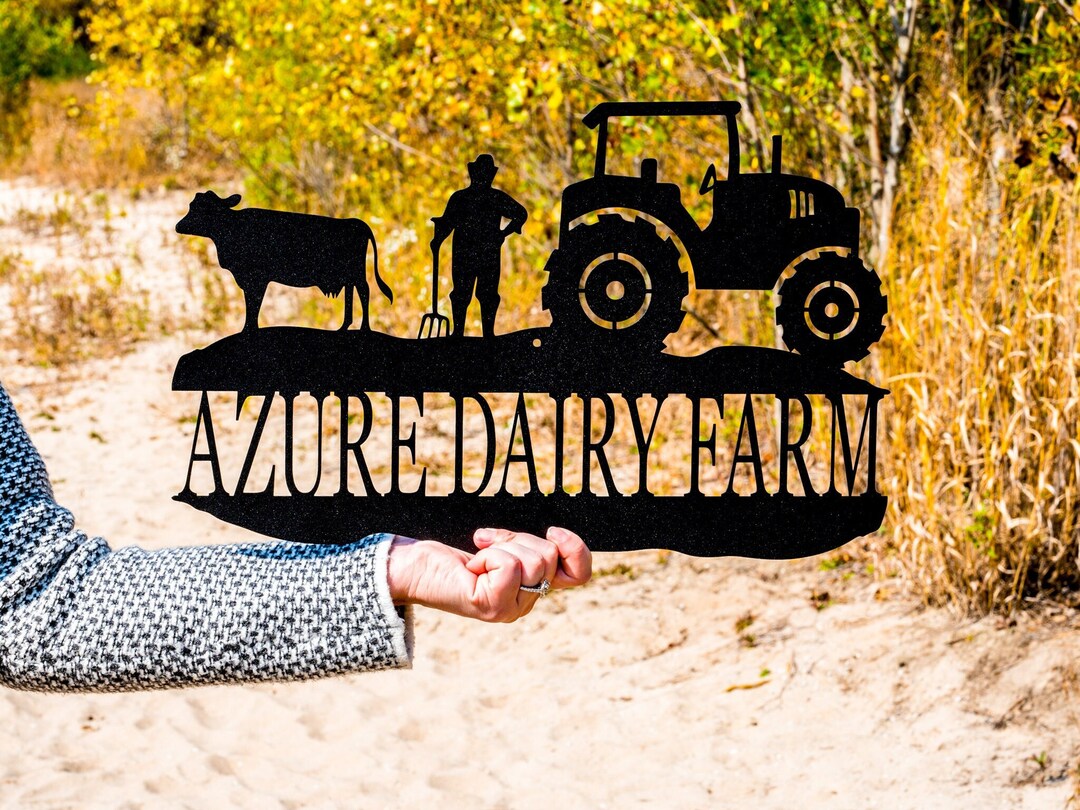 Personalized Farmer Sign Farmer Gift Metal Farmhouse Sign - Etsy