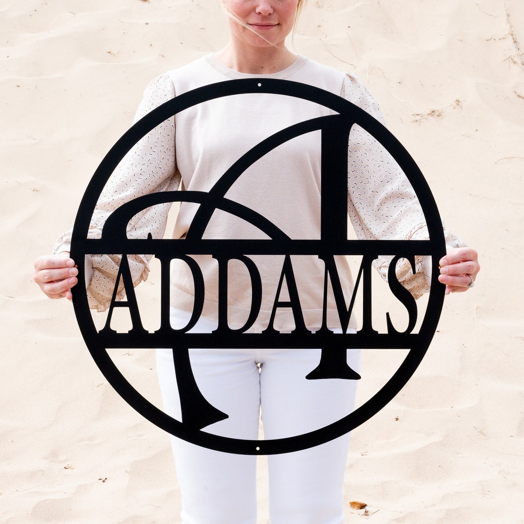 Custom Metal Last Name Letter Signs | Monogram Wall Decor | Metal Wall ...