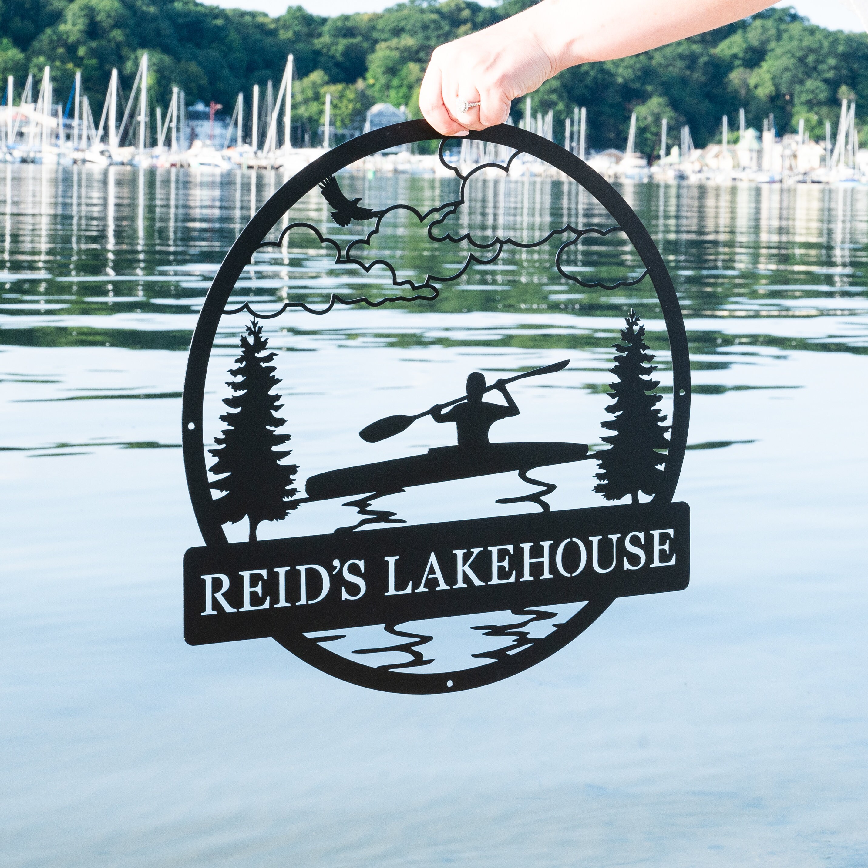 Personalized Outdoor Kayak Decor | Kayak Sign | Camp Sign | Gift for ...