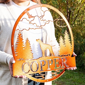 Custom Dog Decor | Metal Dog Sign | Dog Lovers Wall Art | Indoor ...