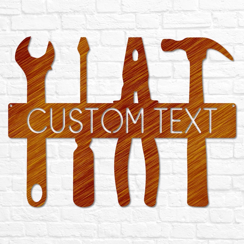 Custom Metal Shop Sign Workshop Sign for Him Gifts for Him - Etsy