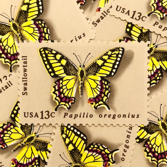 5 Swallowtail Butterfly Stamps 1977 Scott 1712 Thirteen - Etsy