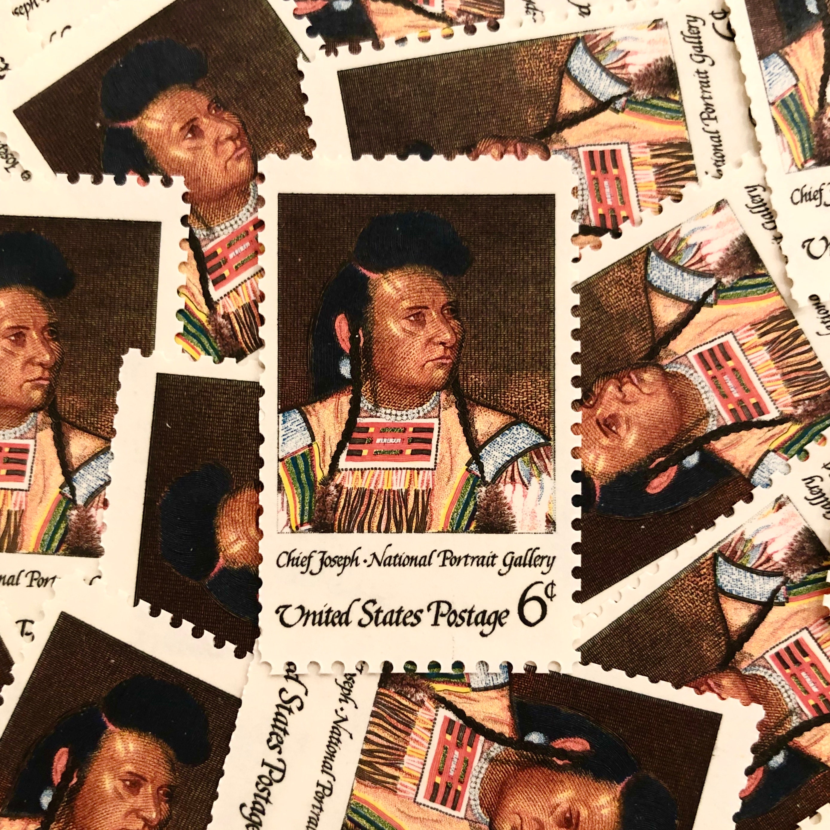 5 American Indian Stamps – 1968 – Scott 1364 – Six Cents – Vintage ...