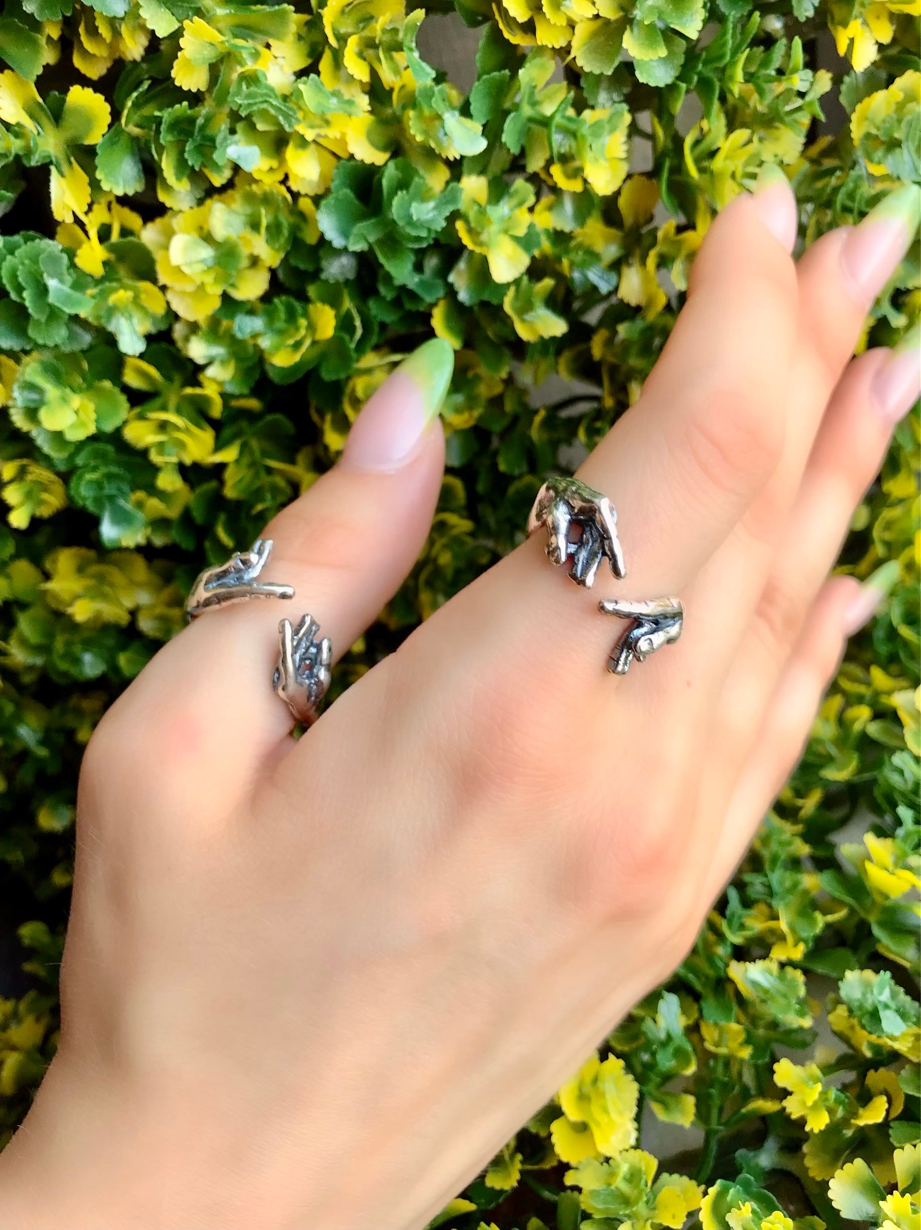 The Hands Ring. Michelangelo Hands. Creation of Adam. Biblical | Etsy