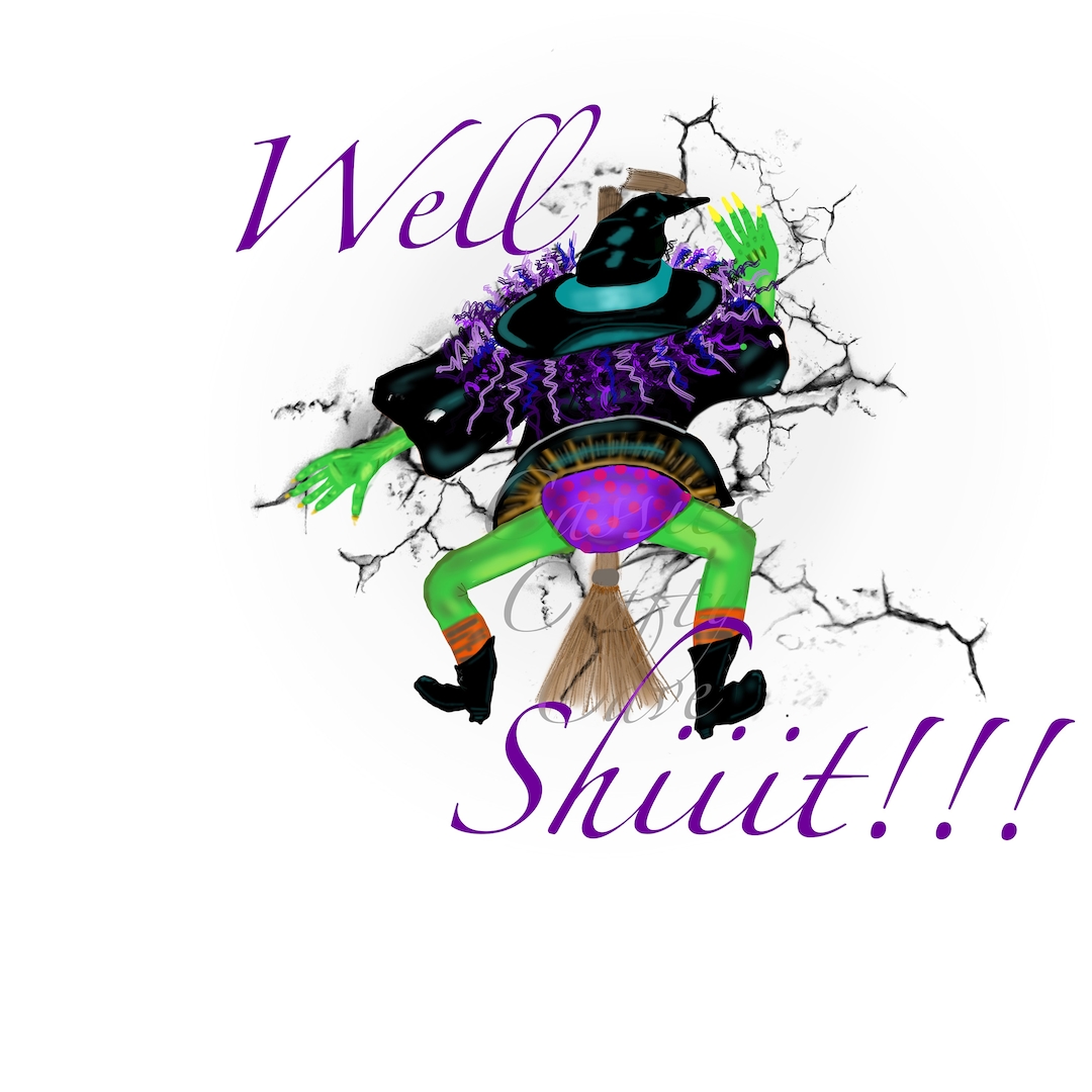 Sublimation Tshirt Well Shit Crashed Witch Design - Etsy Canada