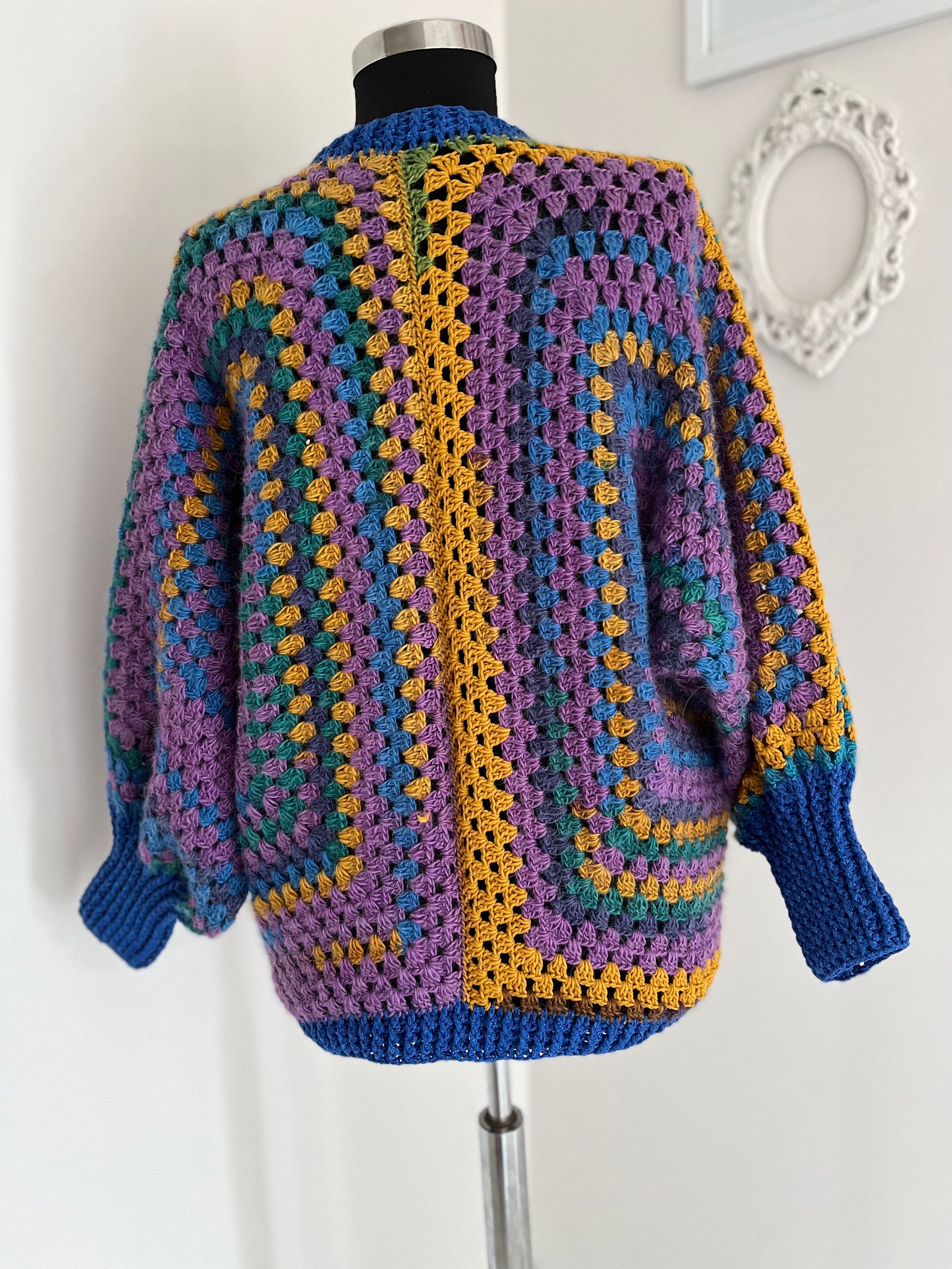 Crochet Hexagon Jacketwomen Handmade Cardigan handmade - Etsy