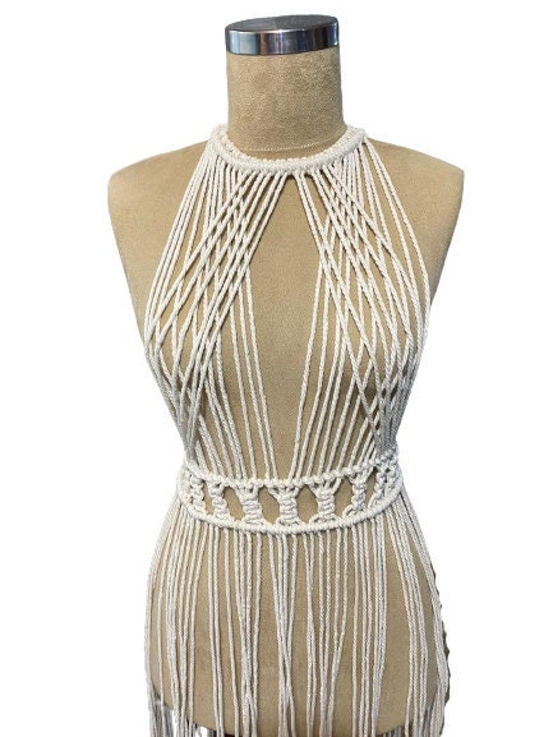 Macrame Sea Dress,macrame Pareo,handknit Crochet Dress,hippie Crochet ...