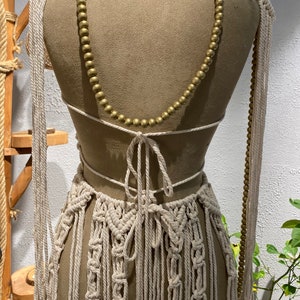 Beige Macrame Beach Dress,festival Clothing,cotton Macrame Beachwear ...