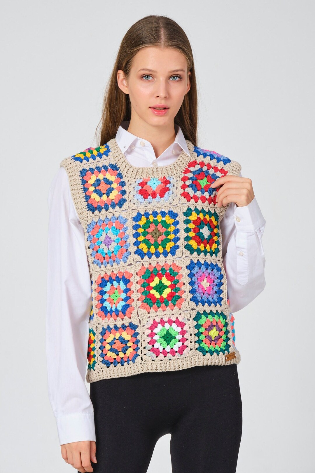 Patchwork Sweatergranny Square Sweatergranny Square - Etsy