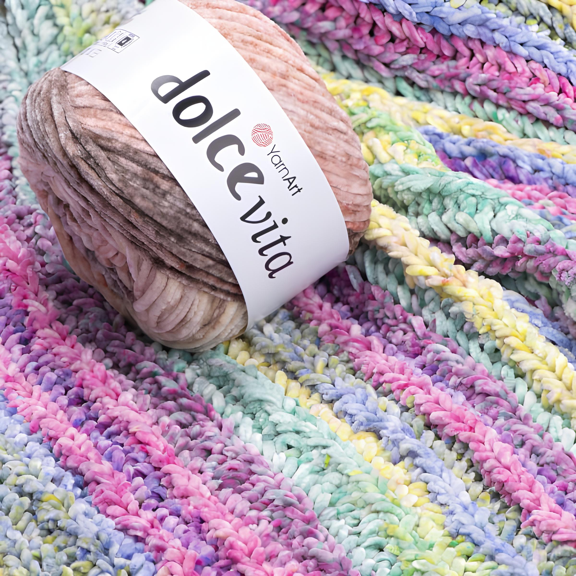 Dolce Vita Plush Micro Polyester Yarn – Velvet Knitting & Crochet ...