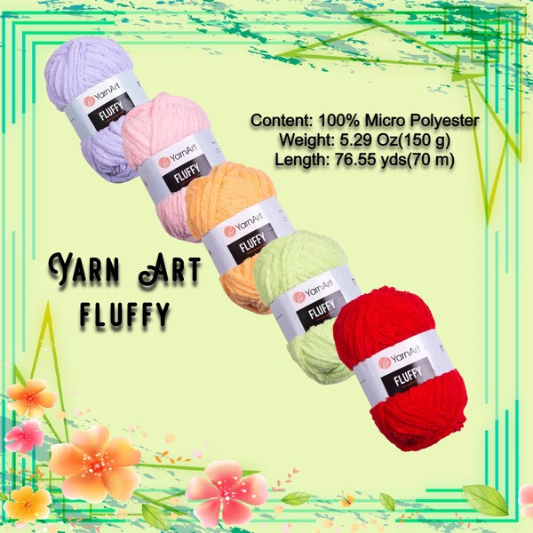 Fluffy Yarn - Etsy