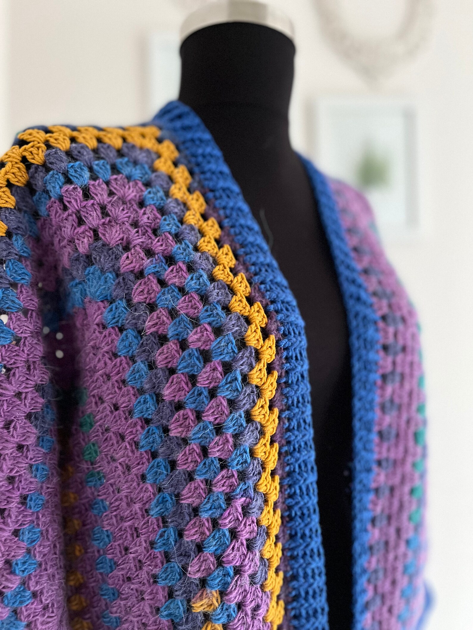 Crochet Hexagon Jacketwomen Handmade Cardigan handmade - Etsy