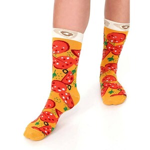 Pepperoni Pizza Socks Box Set,gift for Men and Women,4 Pair Universal ...