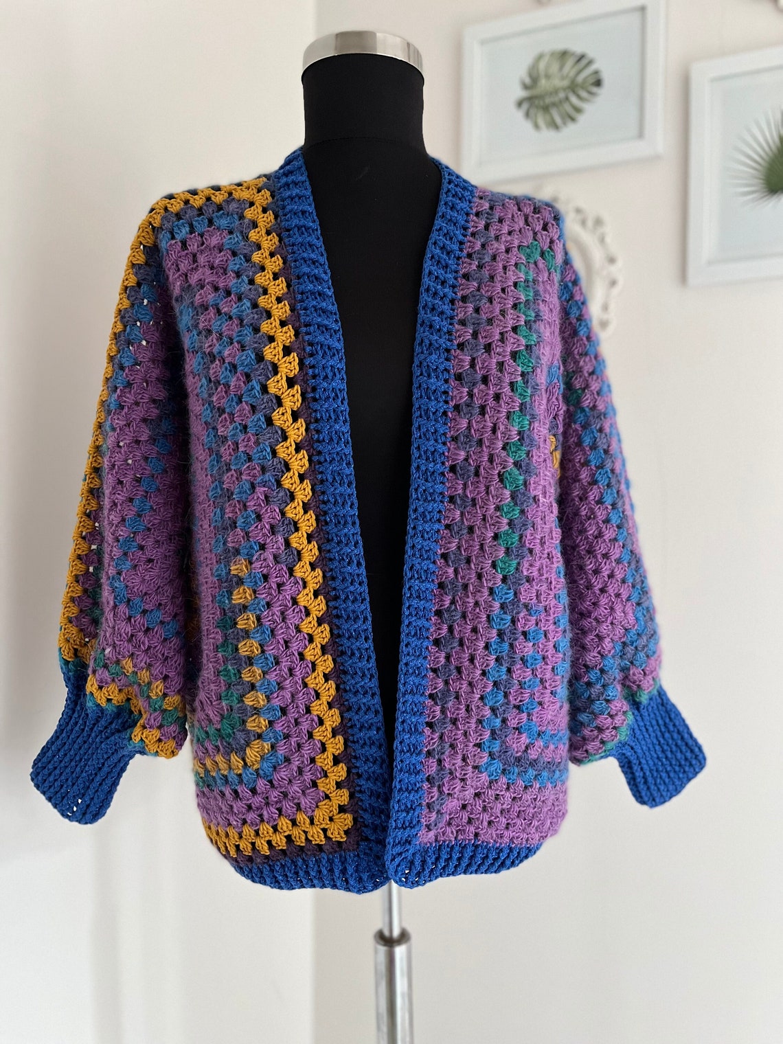 Crochet Hexagon Jacketwomen Handmade Cardigan handmade - Etsy