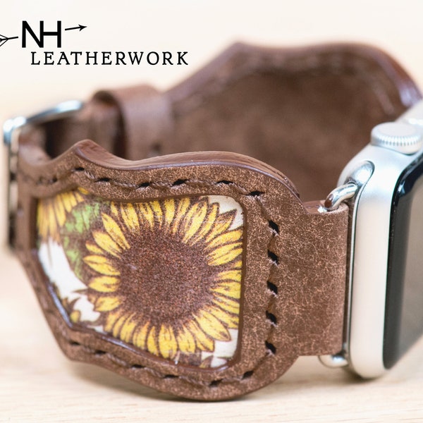 Brown Leather Watch - Etsy