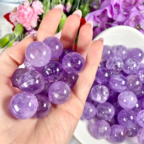 Kunzite Mini Spheres Kunzite Sphere Polished Kunzite | Etsy