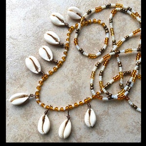 Cowrie Shell Waist Beads for Her, Cute Waist Beads With Clasp, Tie on ...