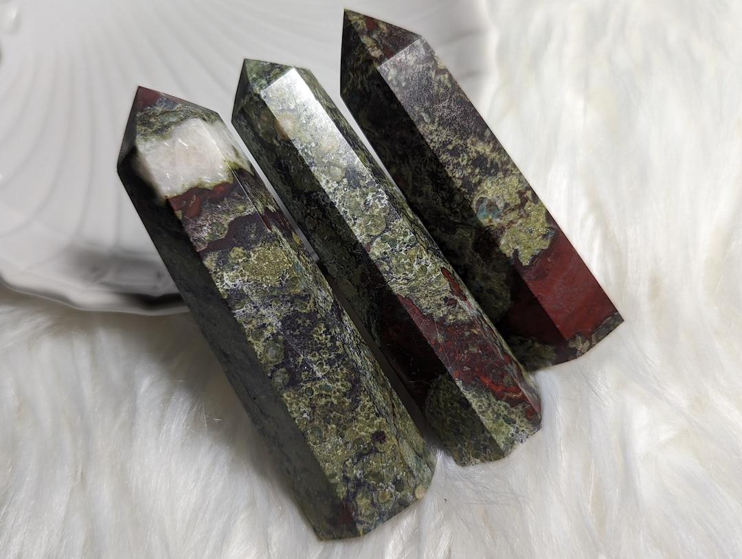 Dragon's Blood Jasper Tower | Crystal | Gemstone | Healing ...