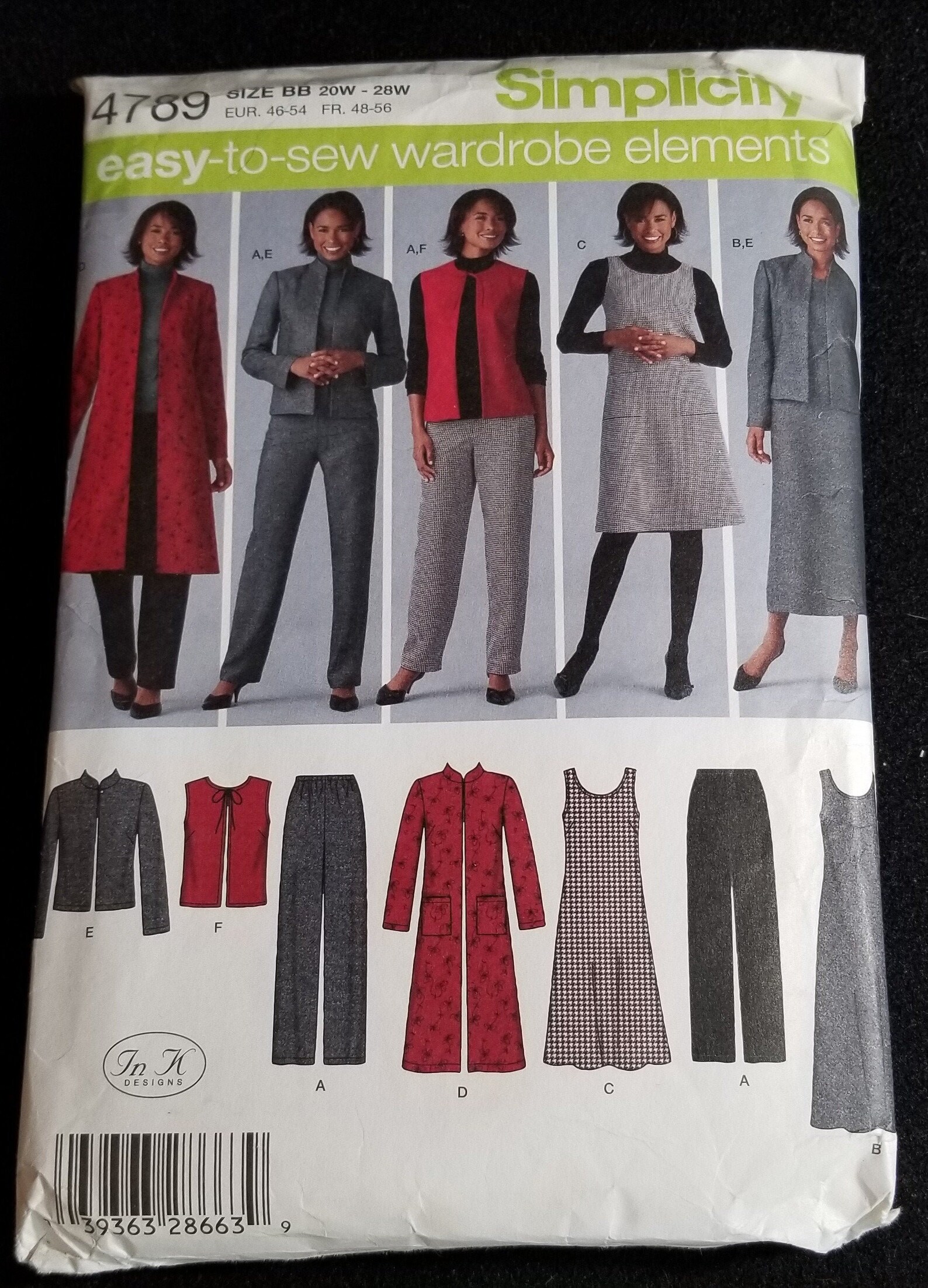 Simplicity Sewing Pattern 4789 | Etsy