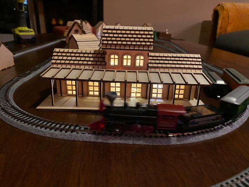 Unfinished N-scale Train Station - Etsy