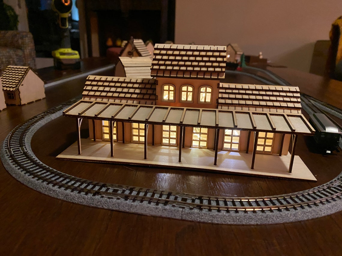 Unfinished N-scale Train Station - Etsy