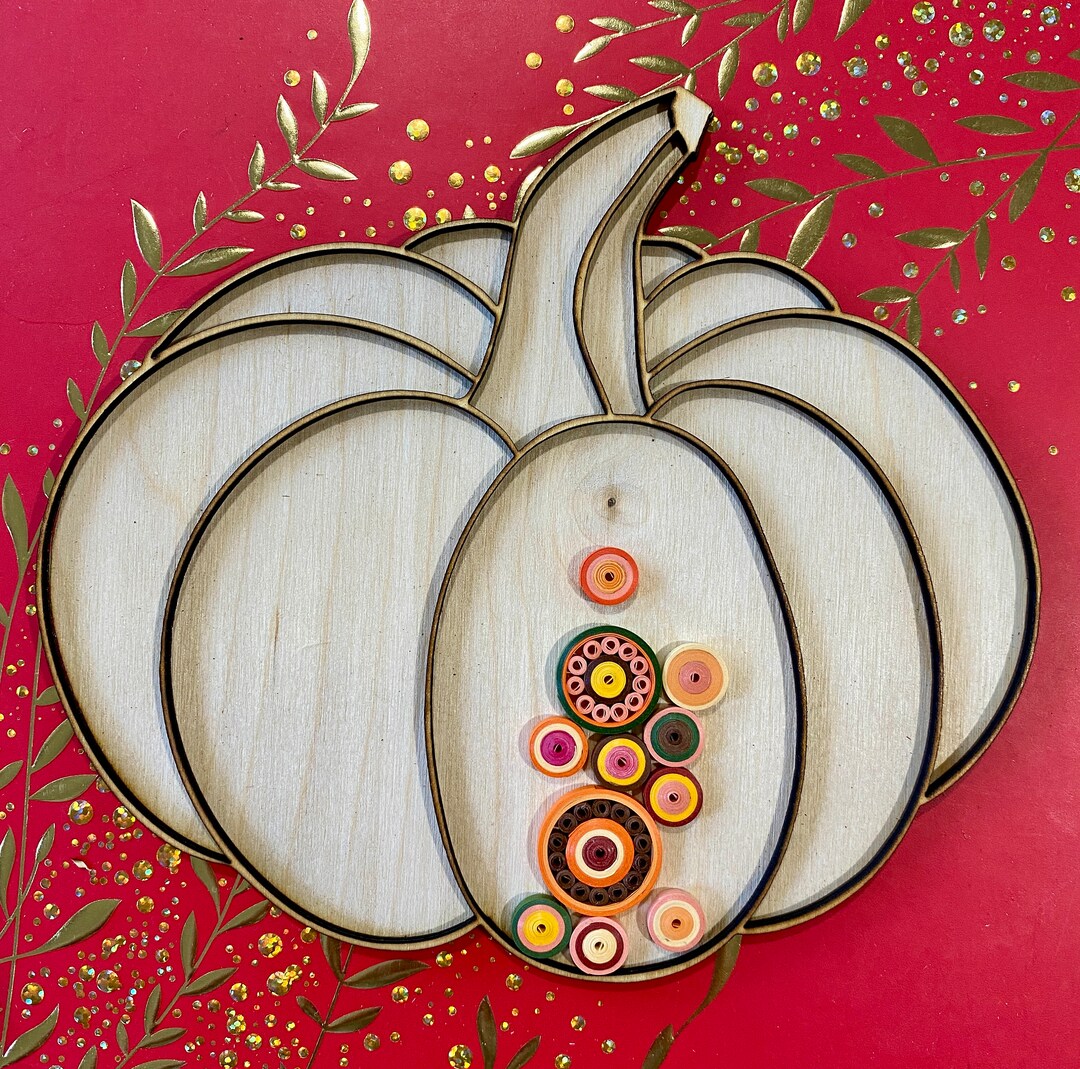 Quilling - Halloween/fall Pumpkin Frames for Quilling and Resin -3 ...