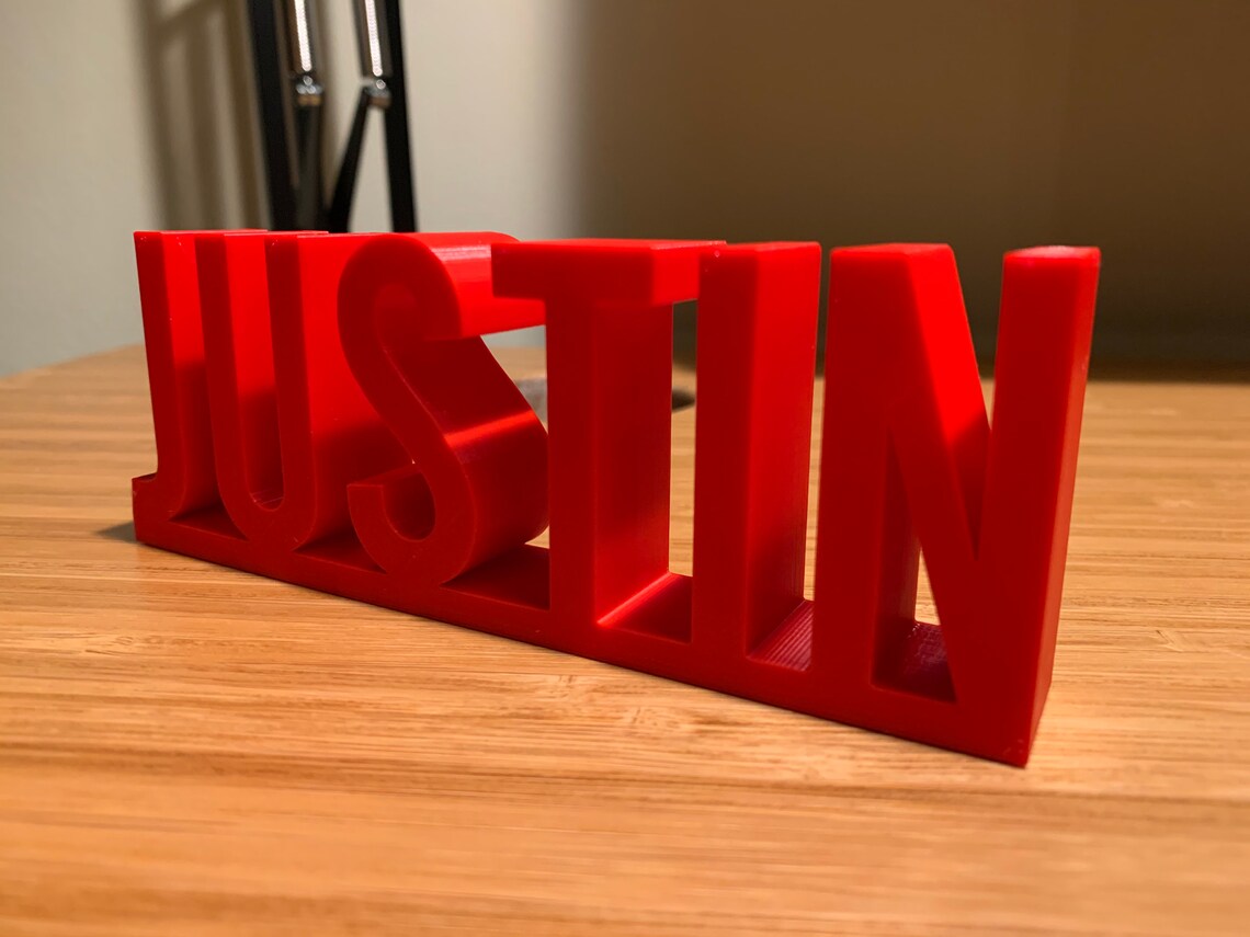 Custom 3D Printed Name Tag - Etsy