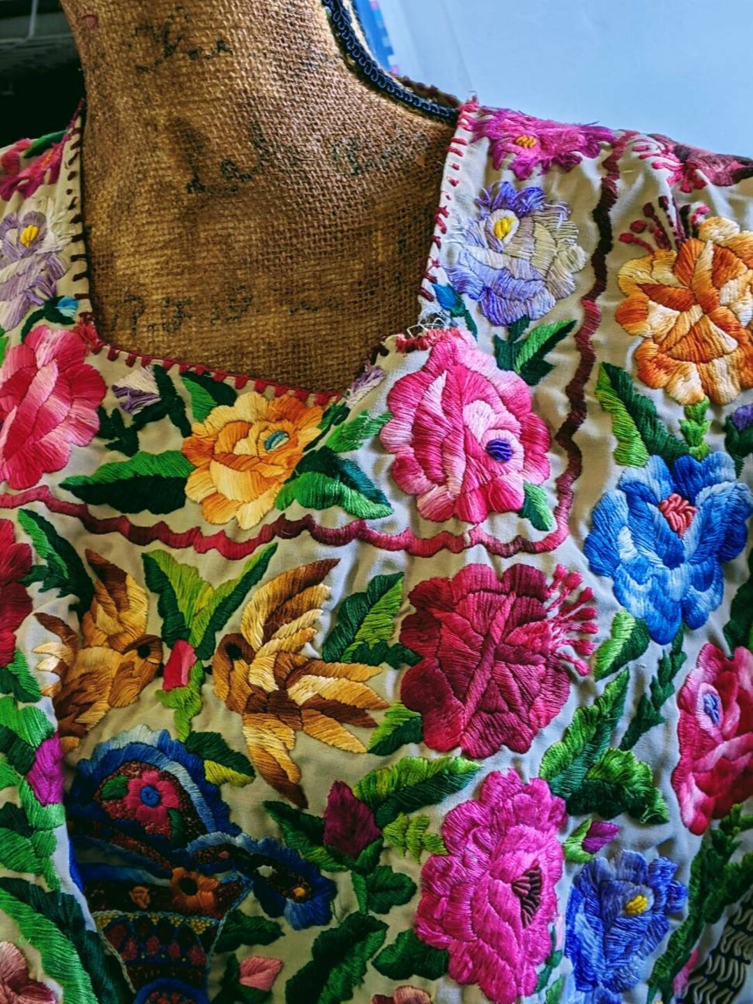 Huipil of the Queen the Queen's Huipil Embroidery at - Etsy