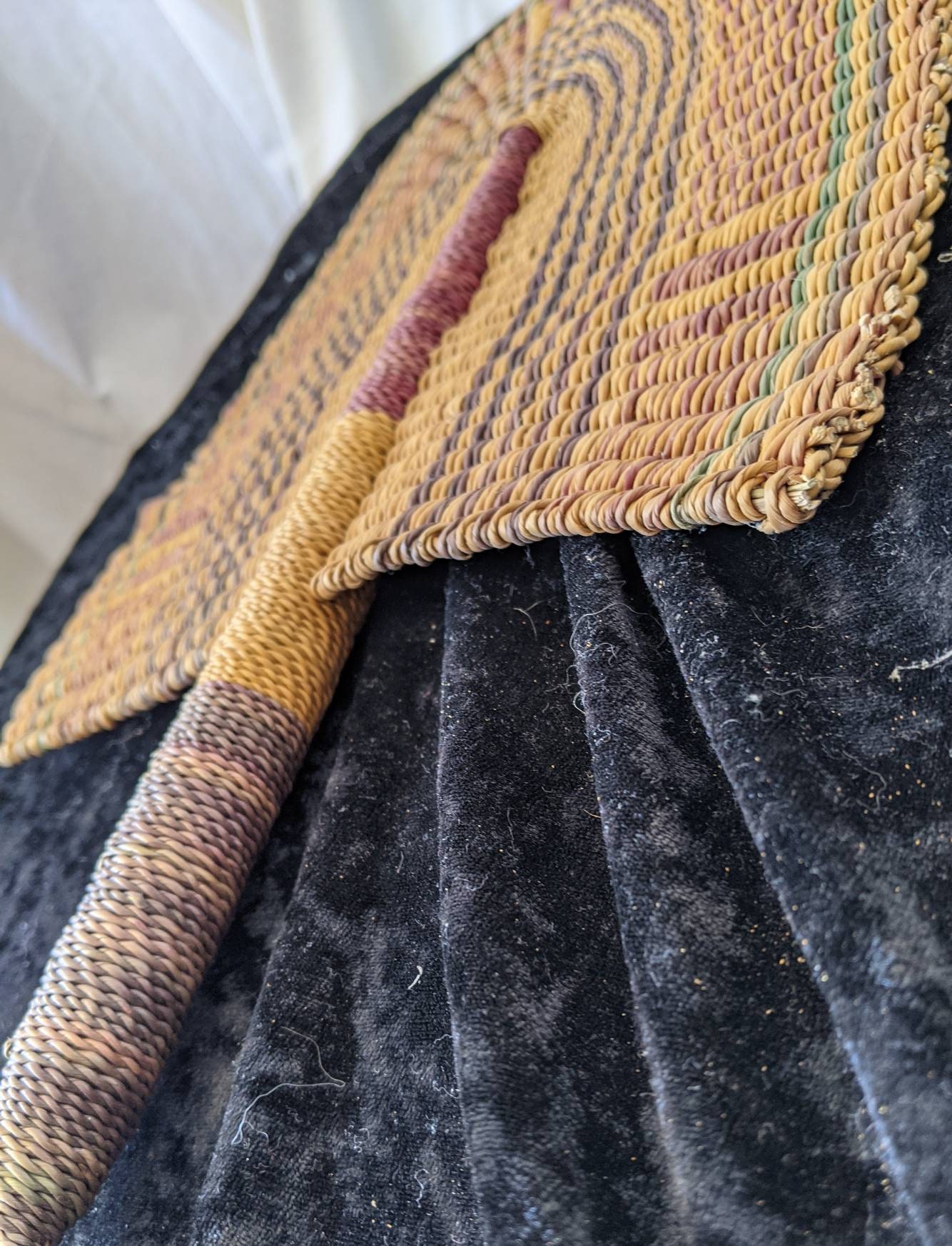 Raffia Fan, Handmade Seagrass Fan, Bolga Fan,novica Brand Fan,burkina ...