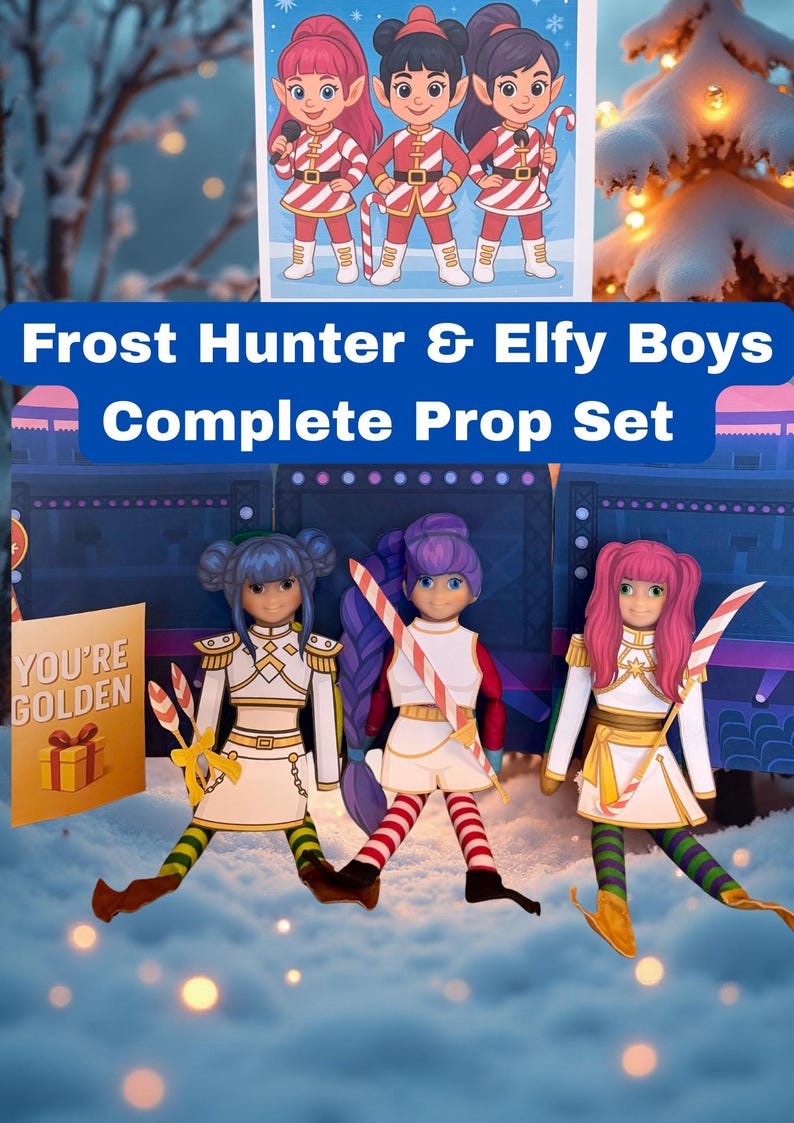 K-pop Demon Hunters Inspired Elf Costumes & Stage Prop - Etsy