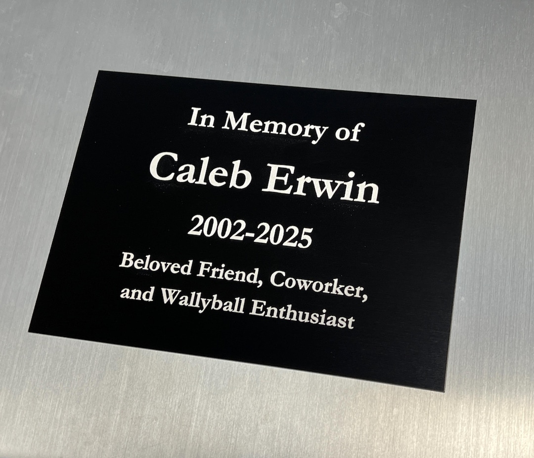 Large Personalized Gallery Wall Artist Placards - Black Wall Placards ...
