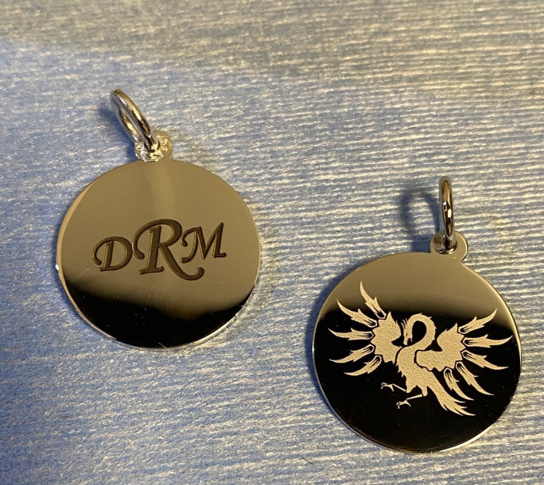 Engravable Sterling Silver Charms Extra Large Classic Heart - Etsy