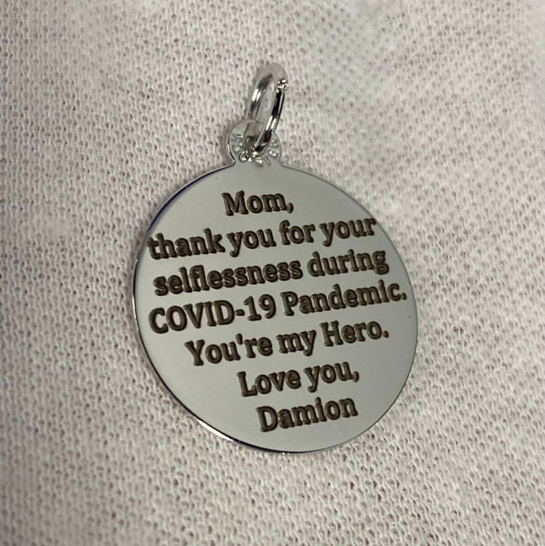 Engravable Sterling Silver Charms Extra Large Classic Heart | Etsy