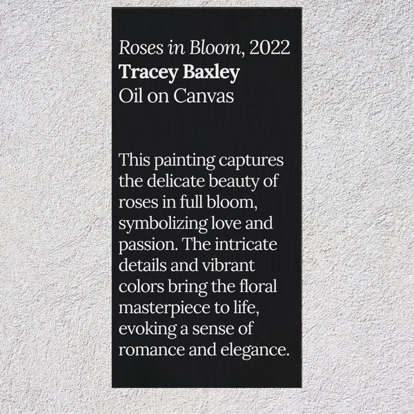 Custom Museum Plaque - Etsy