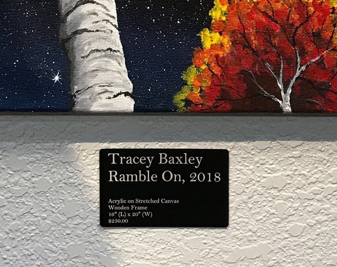 Artwork Labels for Art Shows and Exhibitions, Display Cards, Pack of 25 ...