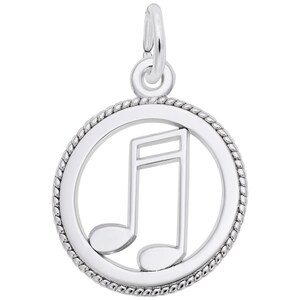 Silver Music Note Charm - Sterling Silver Charms for Bracelet (baxley ...