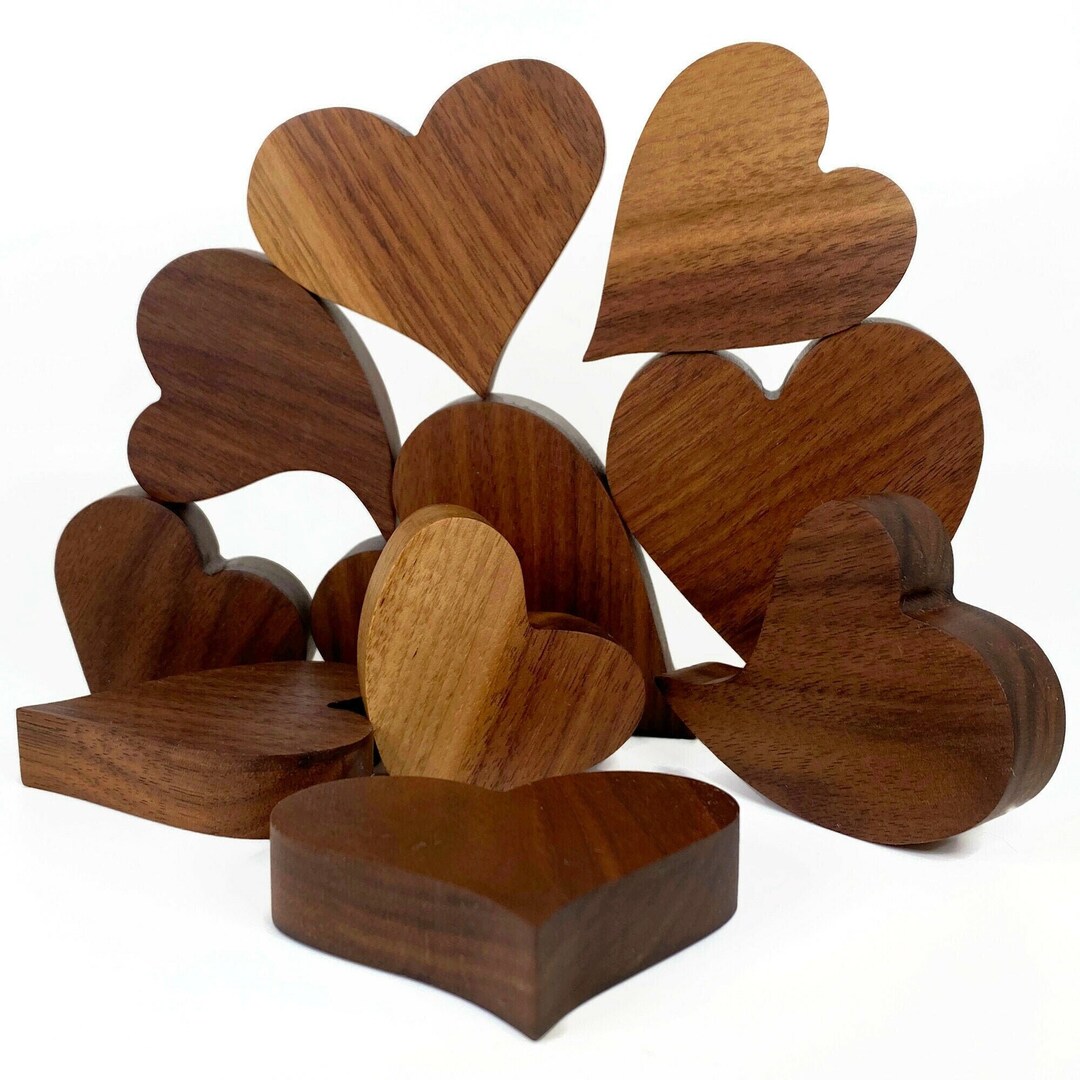 Wooden Stacking Hearts - Etsy