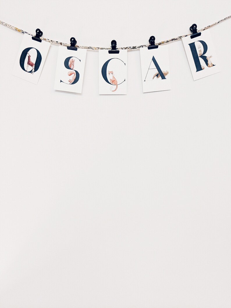 Alphabet Letter Minicard - Etsy UK