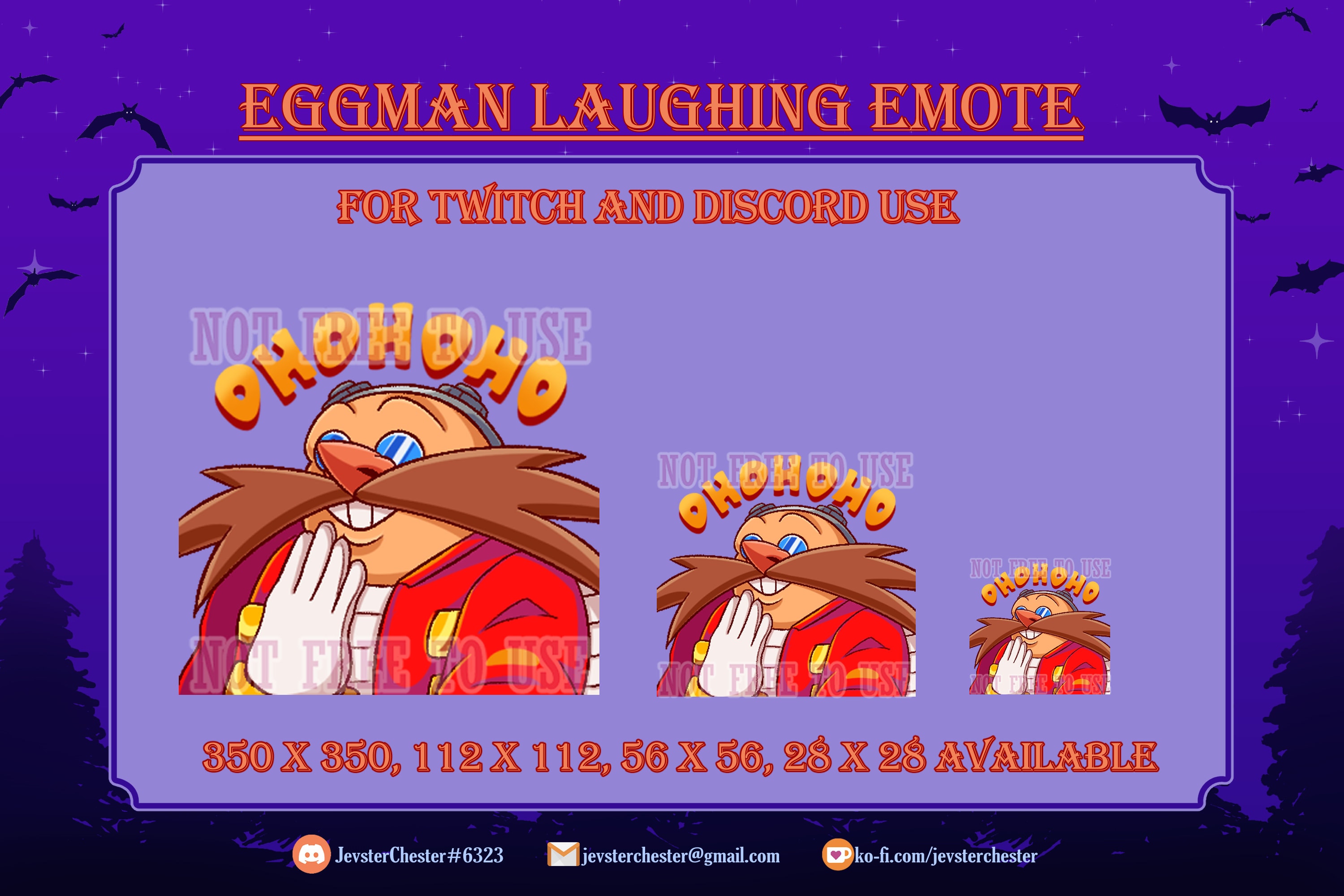 Dr. Eggman [ Laughing ] Emote for Twitch and Discord - Etsy