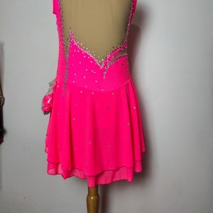 Pink Red Ice Skating Dresses Girls Competition Ice Skating Dresses ...