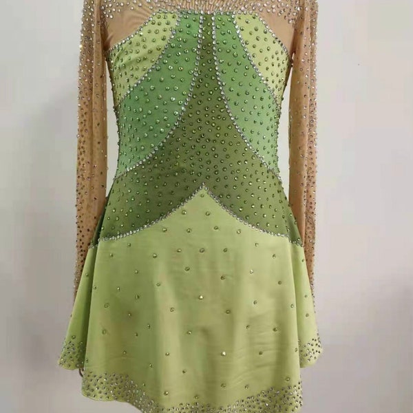 Green Skating Dress - Etsy