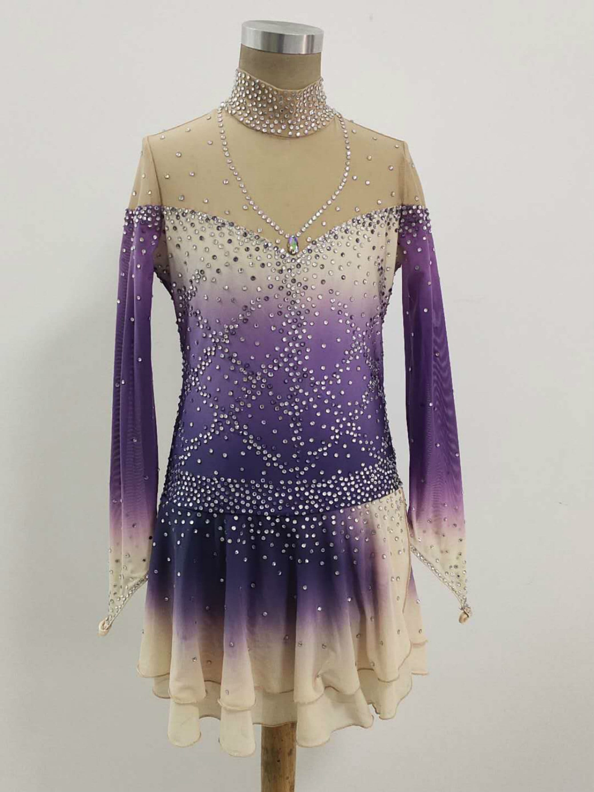 Purple Figure Skating Dresses