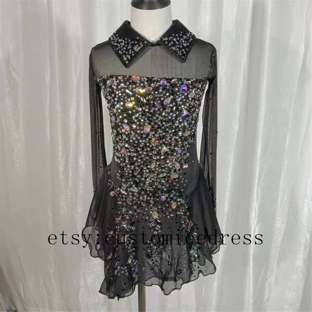 Ice Skating Dresses Girls Competition Figure Skating Dresses Custom - Etsy