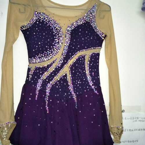 Ice Dance Dresses Custom Girls Beaded Custom Women Competition - Etsy