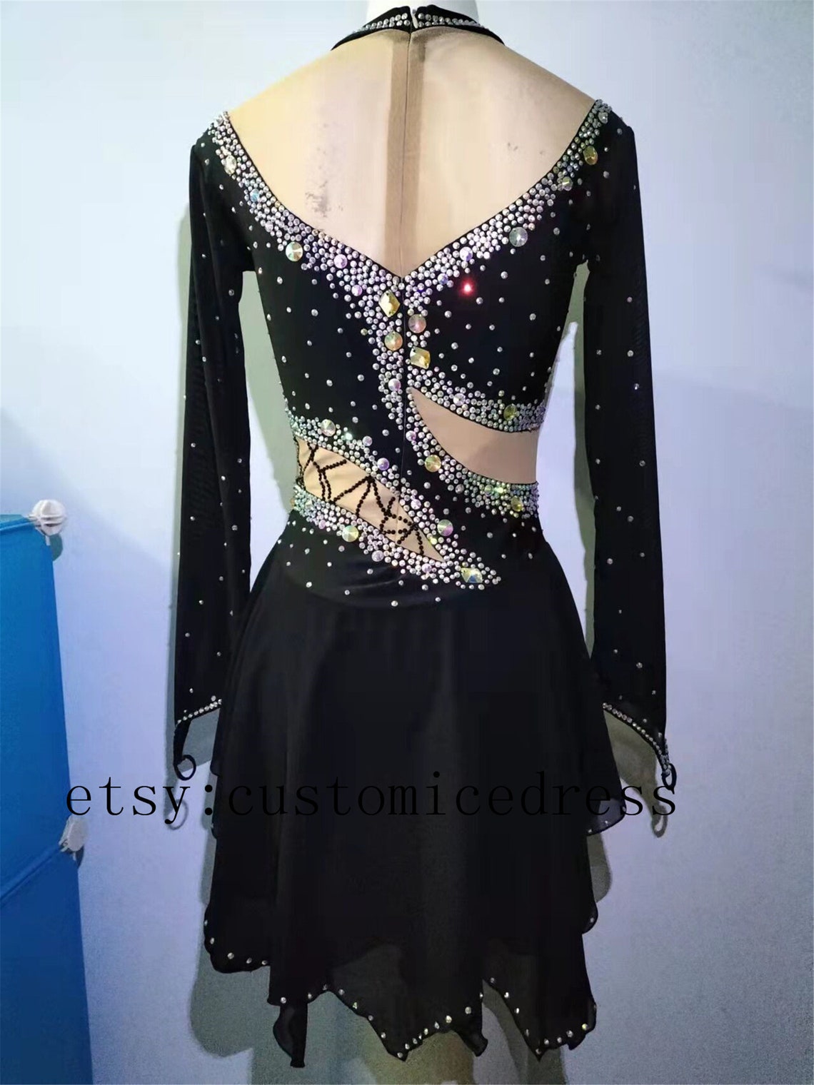 Ice Dance Dresses Custom Girls Beaded Custom Women Competition Ice ...