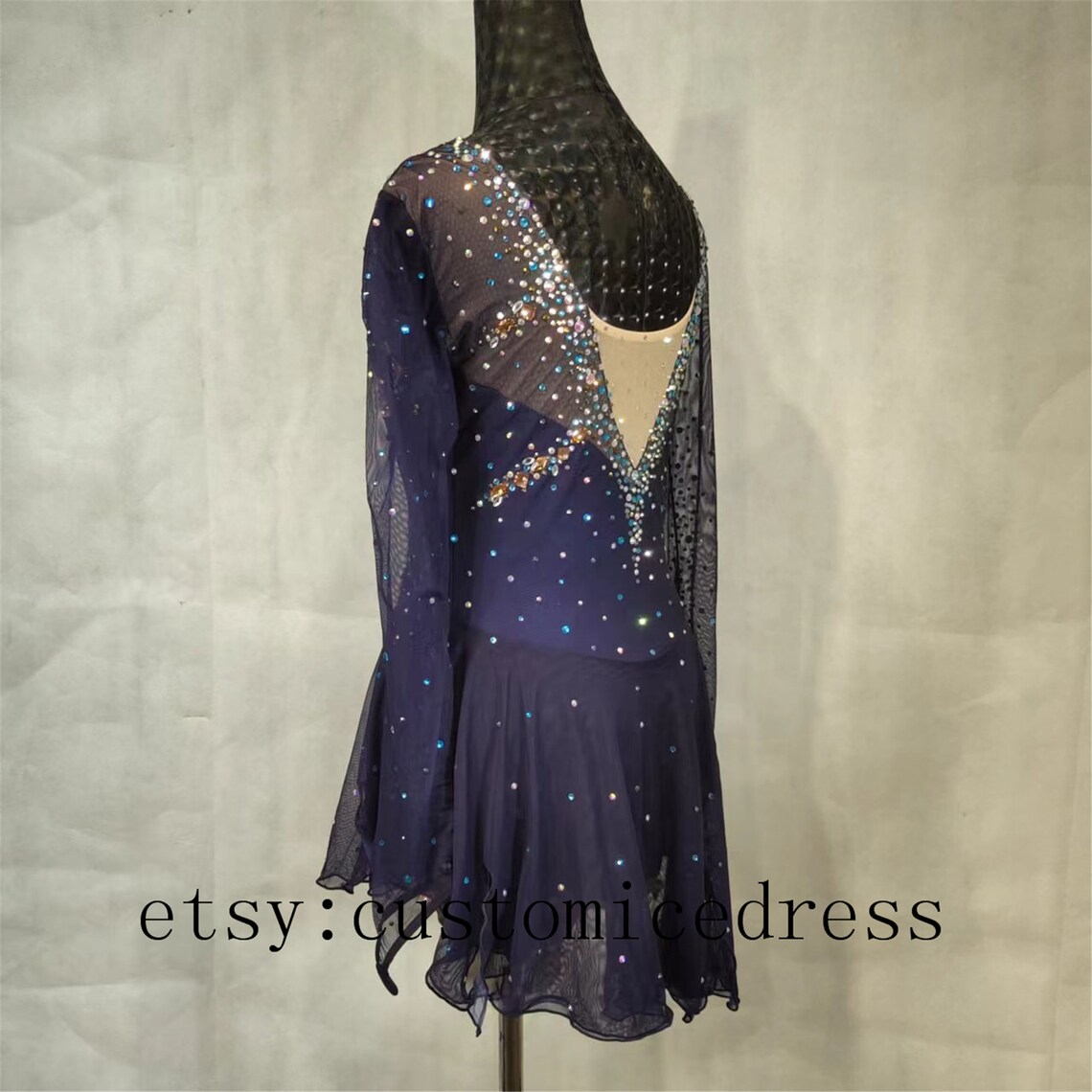 Blue Figure Skating Dresses Custom Girls Beaded Custom Women ...