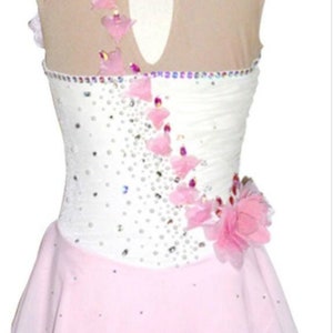 Competition Ice Skating Dress Adult Light Pink Girls Figure Skating ...