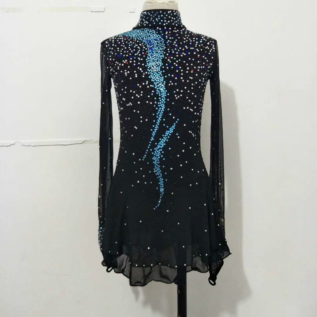 Custom Ice Skating Clothes for Women Dance Dress Competition Spandex ...