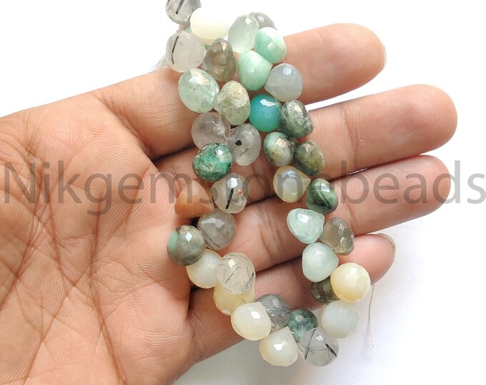 Natural Multi Semi Precious Onion Shape Beads, Multi Semi Precious ...