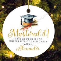 Personalized Mastered It Card, Master's Degree Graduation Card for Her ...